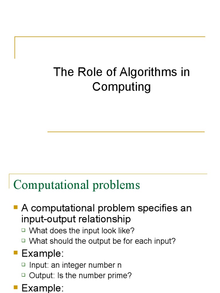 01 The Role Of Algorithms In Computing Pdf Array Data Type Algorithms 