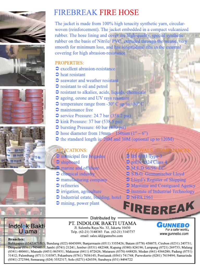 Brosur FIREBREAK Fire Hose | PDF
