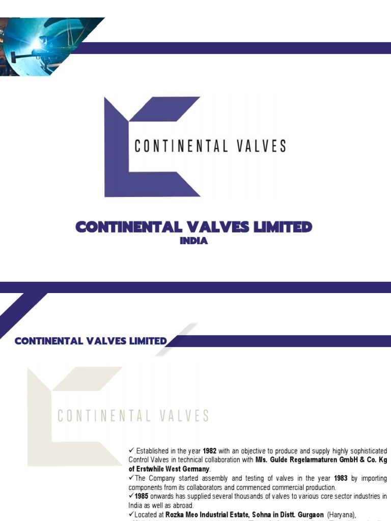 Continental Valves: Control Valve Solutions | PDF | Valve | Innovation