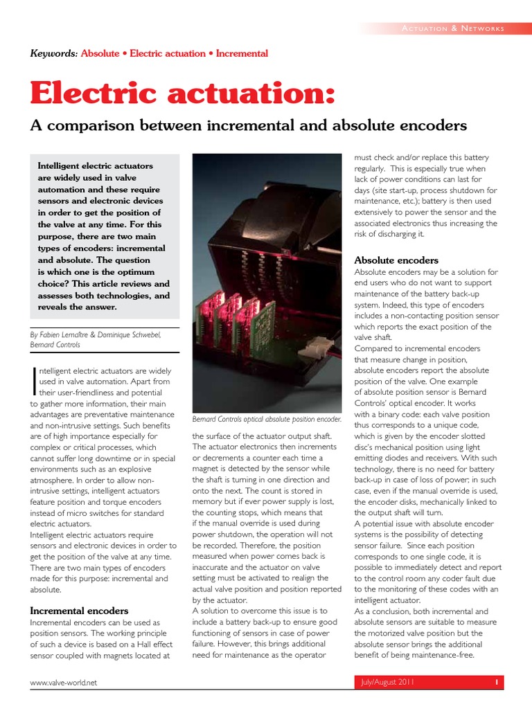 Electric Actuation - Bernard Controls | PDF | Actuator | Manufactured Goods