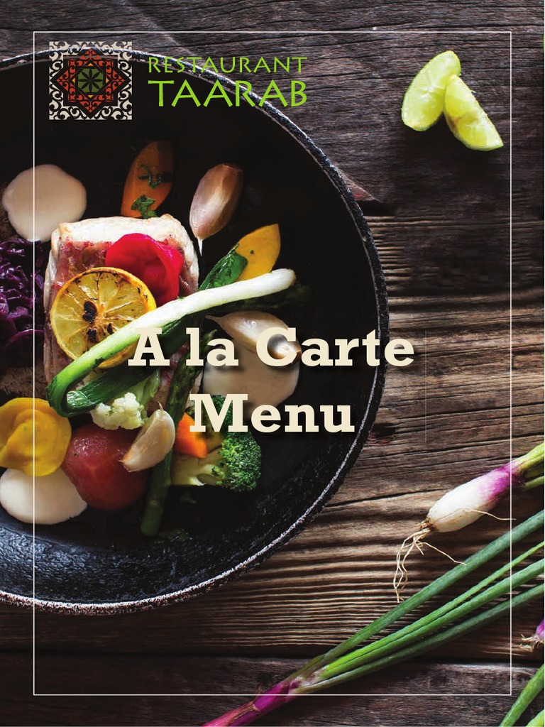 New A La Carte Menu - 2019 Final | PDF | Curry | Cuisine