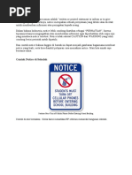 25 Contoh Notice Bahasa Inggris | PDF
