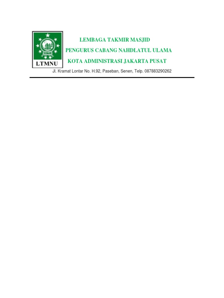 Rencana Realisasi Program Kerja LTMNU | PDF