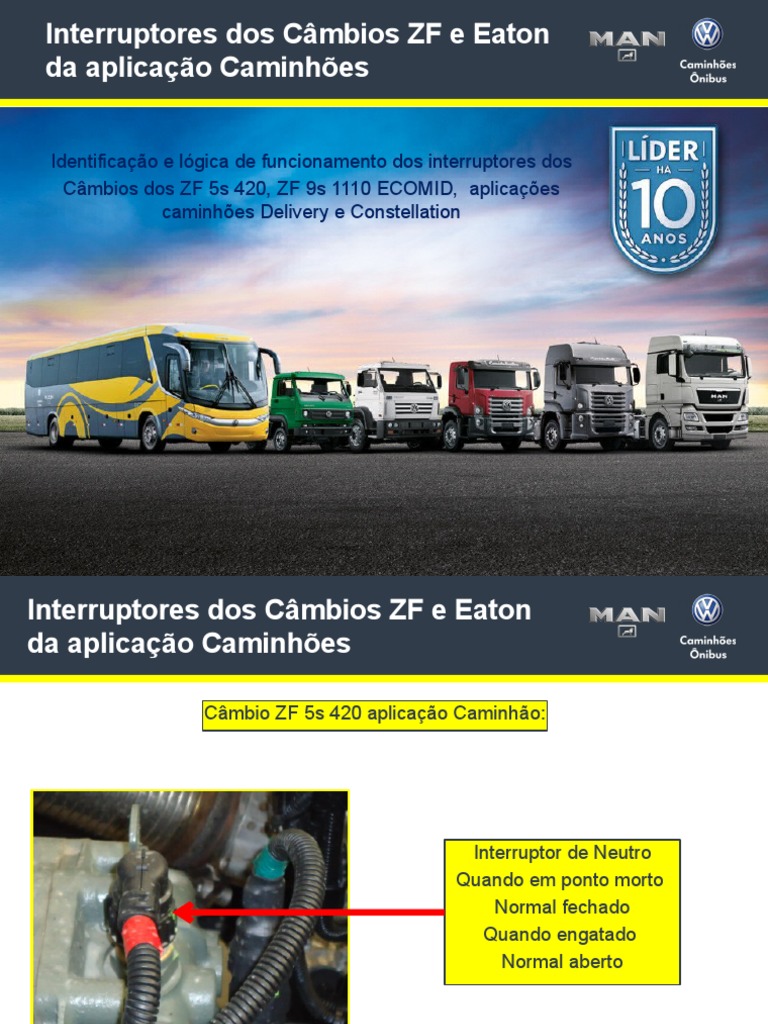 Interruptores do Câmbio ZF ECOMID | PDF | Bens manufaturados ...
