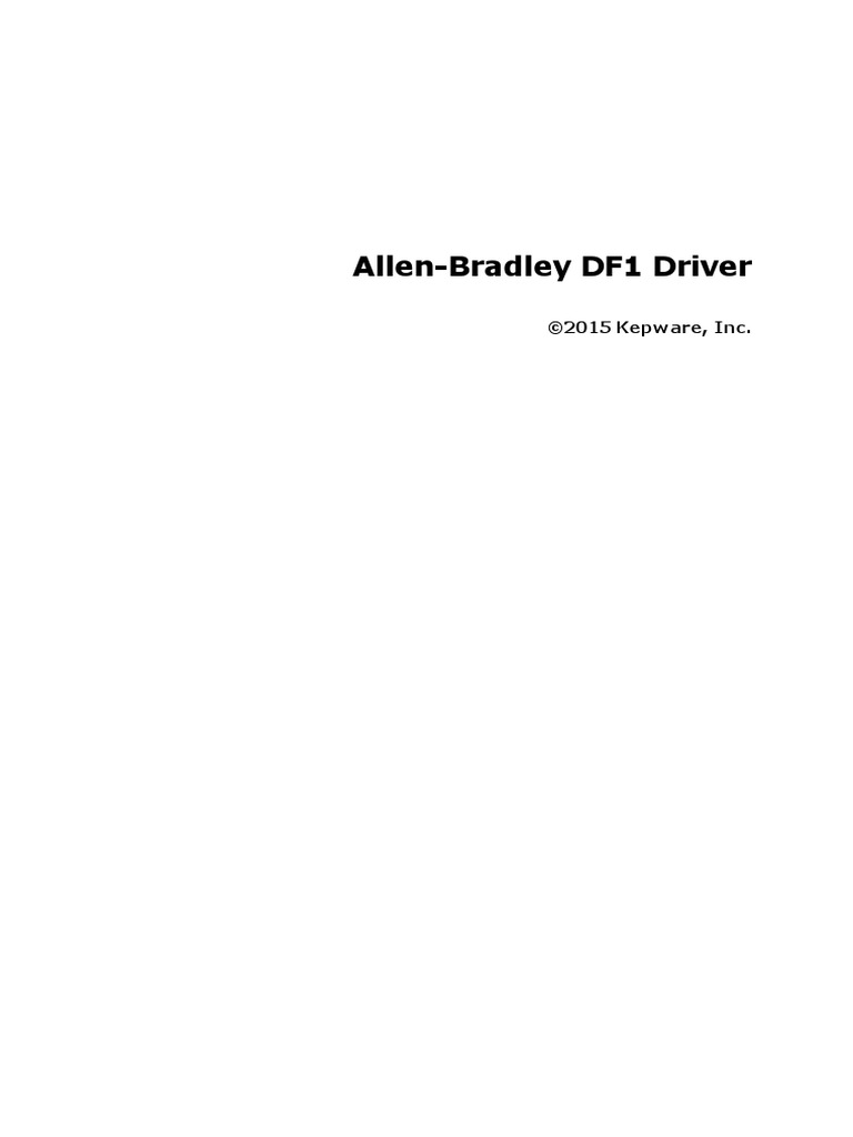 Allen Bradley df1 Manual | PDF | Duplex (Telecommunications) | Computer ...