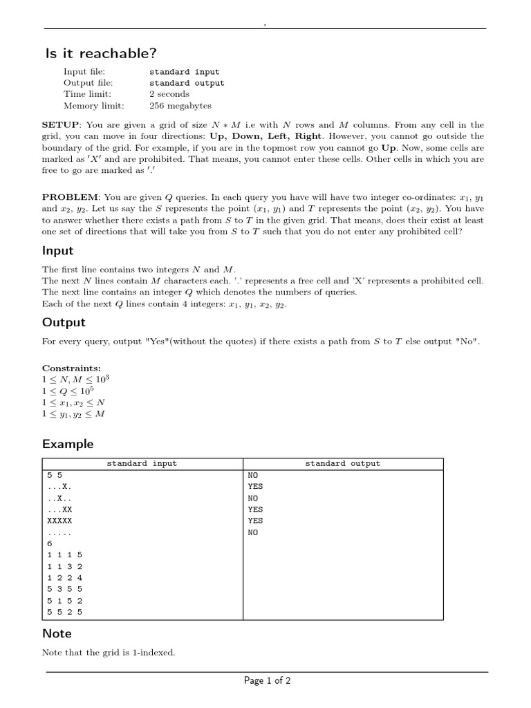 Grid Pathfinding Query Solution | PDF