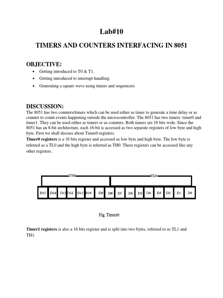 Timers and Counters Interfacing With 8051 | PDF | Integrated Circuit ... Timers and Counters Interfacing With 8051 | PDF | Integrated Circuit ...