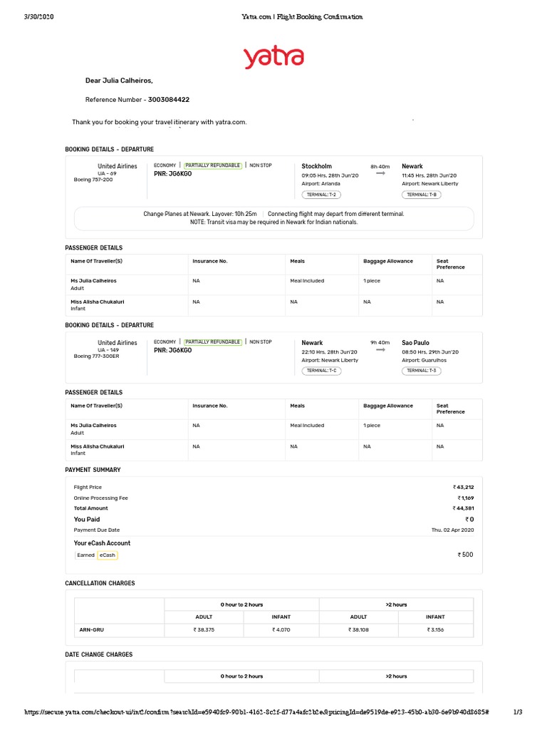 Flight Booking Confirmation | PDF | Aviation | Transport