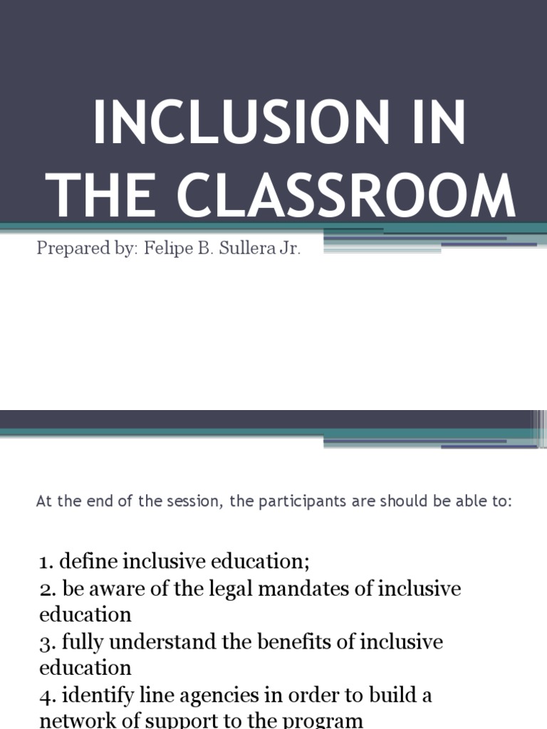 Strengthening Inclusive Education in PH | PDF | Inclusion (Education ...