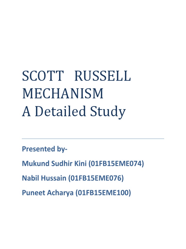 Scott Russell Mechanism 2 | PDF | Line (Geometry) | Acceleration