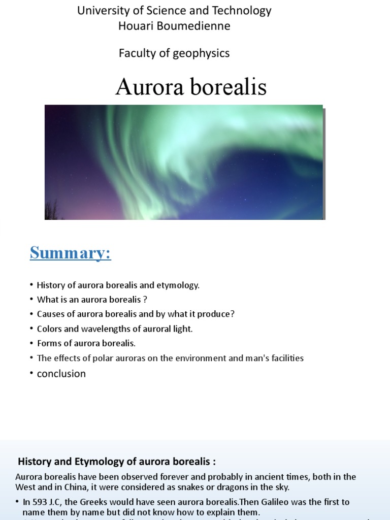 Aurora Borealis M2 | PDF | Aurora | Sun
