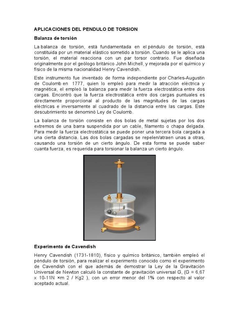 Pendulo de Torsion | PDF | Reloj | Péndulo