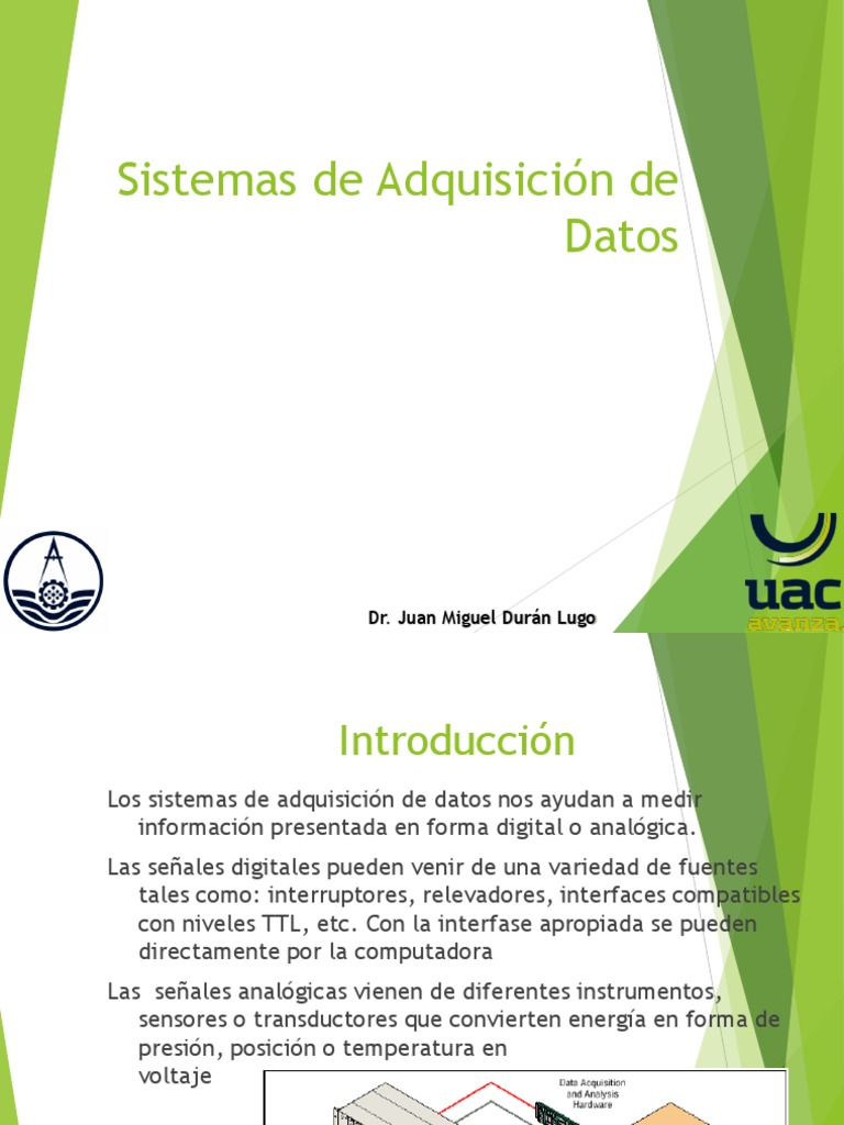 Sistemas de adquisición de datos: medición, acondicionamiento y conversión de señales | PDF ...