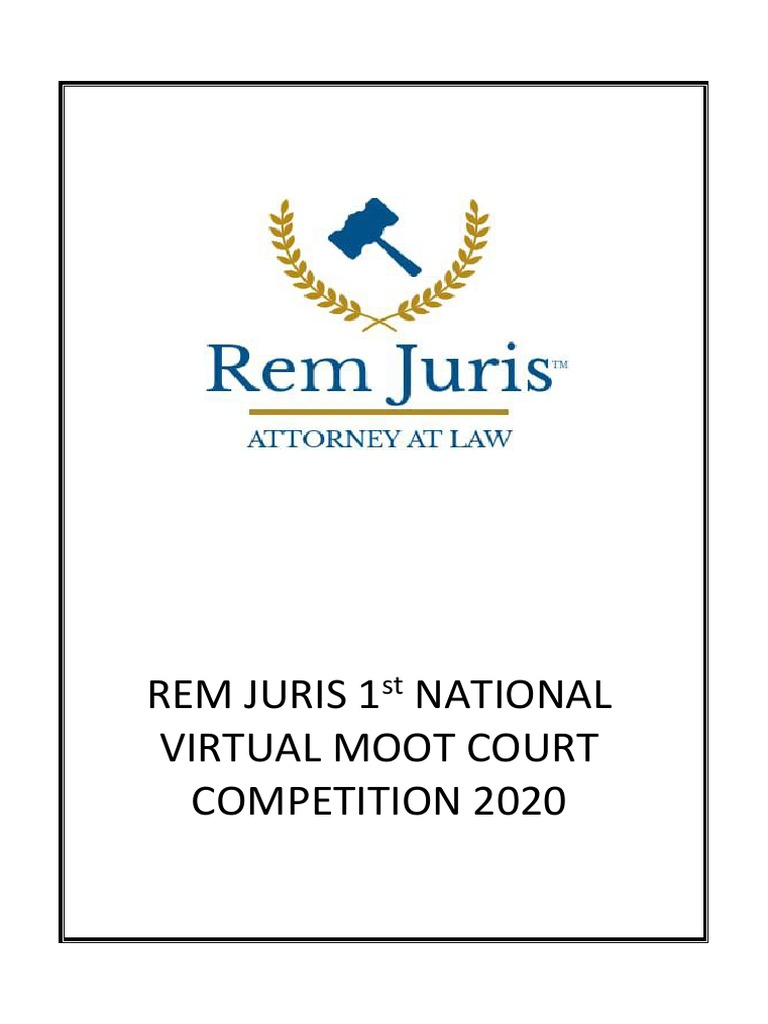 Rem Juris Moot Court Brochure | PDF | Rape | Social Institutions