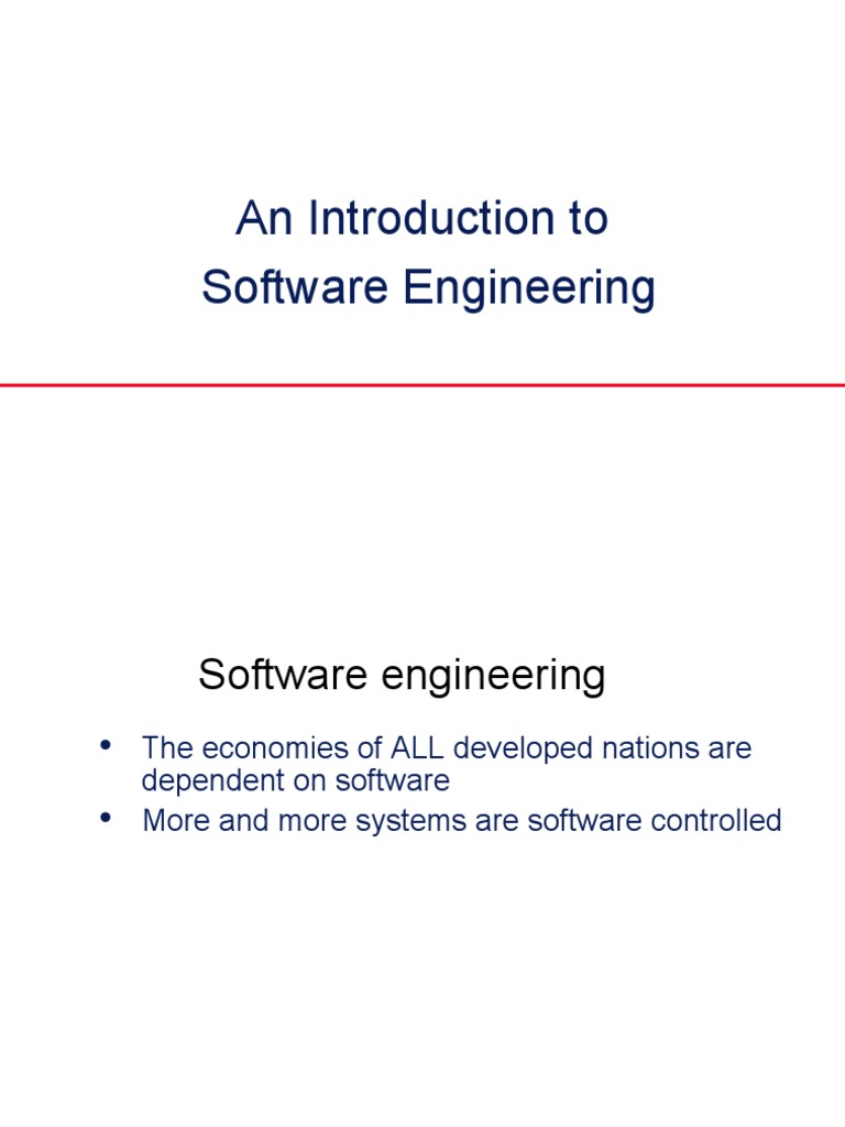 1522229440intro To Software Engineering | PDF | Engineer | Engineering