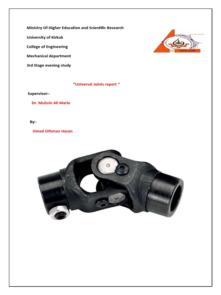 Introduction To Universal Joint | PDF | Transmission (Mechanics ...