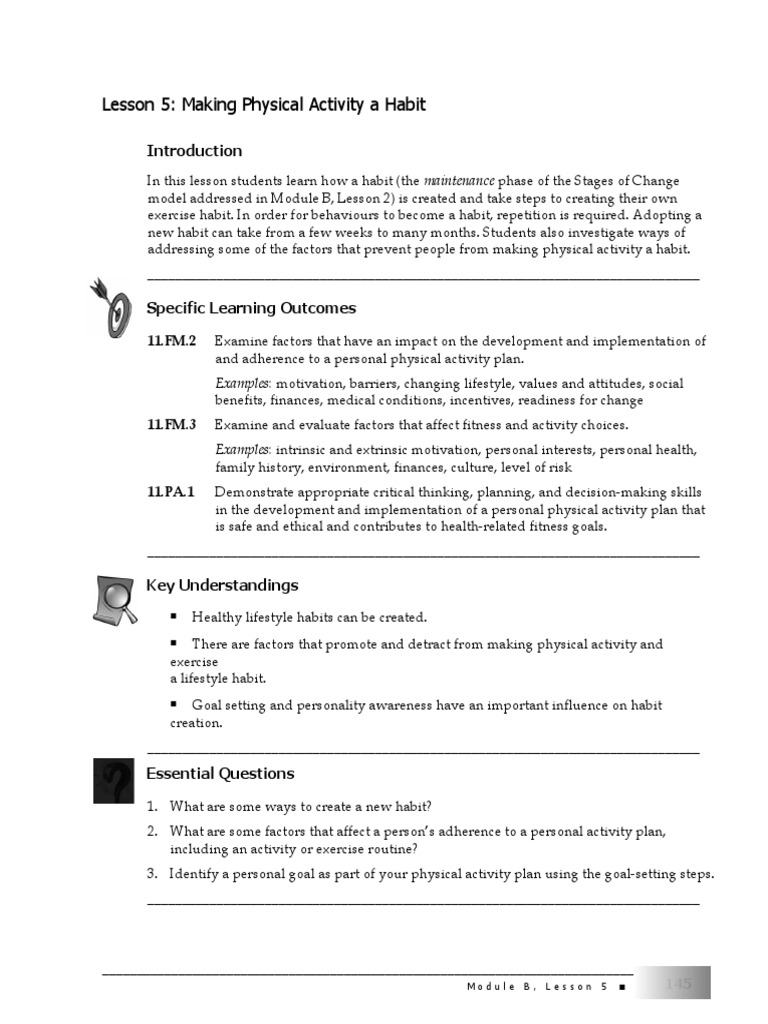 Module B - Lesson 5 | PDF | Motivation | Motivational