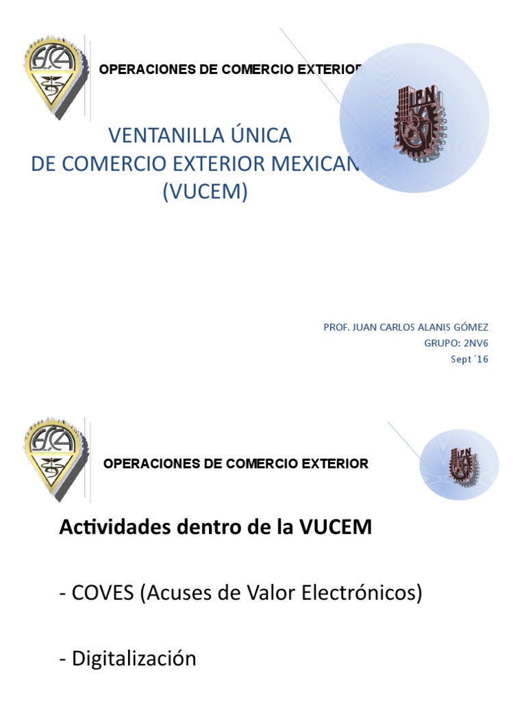 VUCEM | PDF | El comercio internacional | aduana
