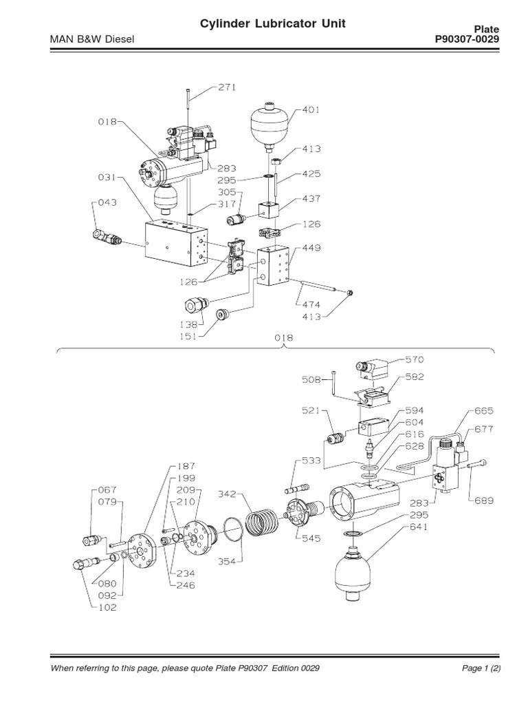 Cylinder Lubricator Unit: MAN B&W Diesel | PDF