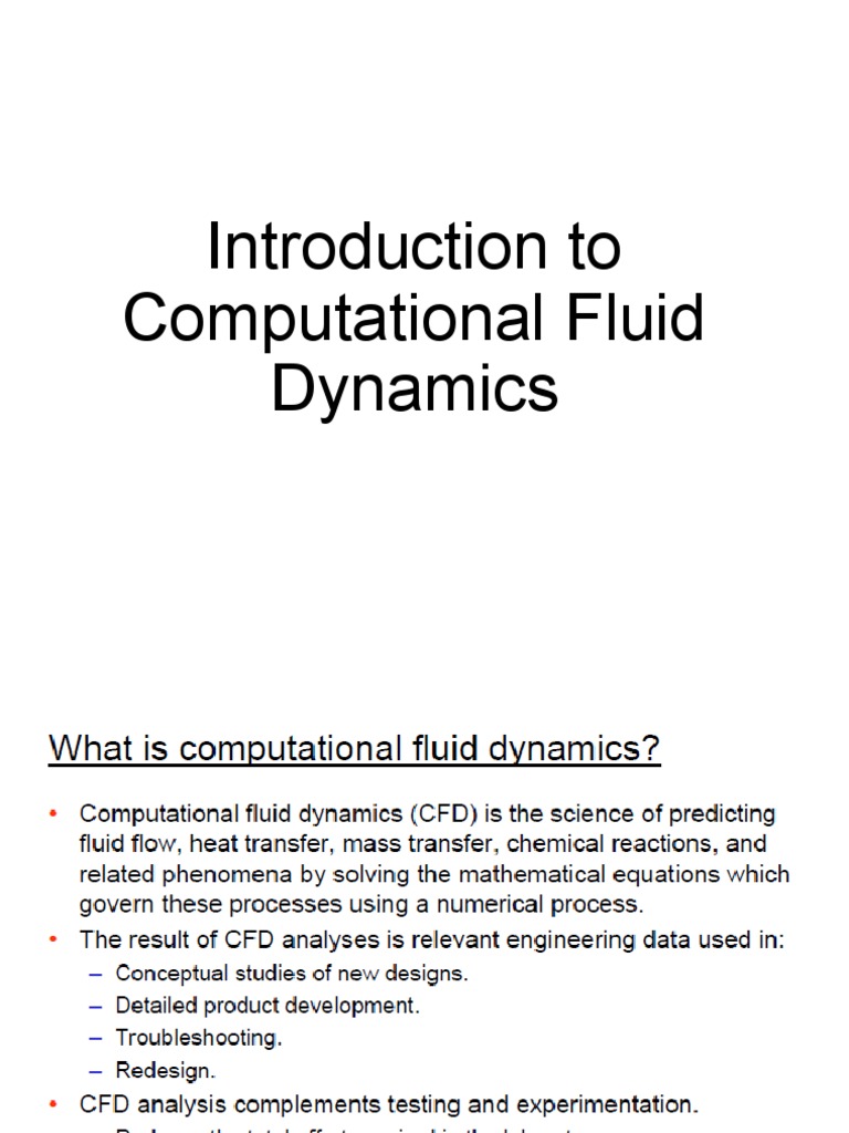 CFD Introduction | PDF