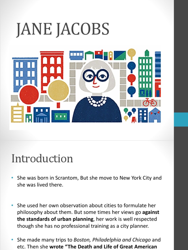 Jane Jacobs | PDF | Urbanization | Urban Planning