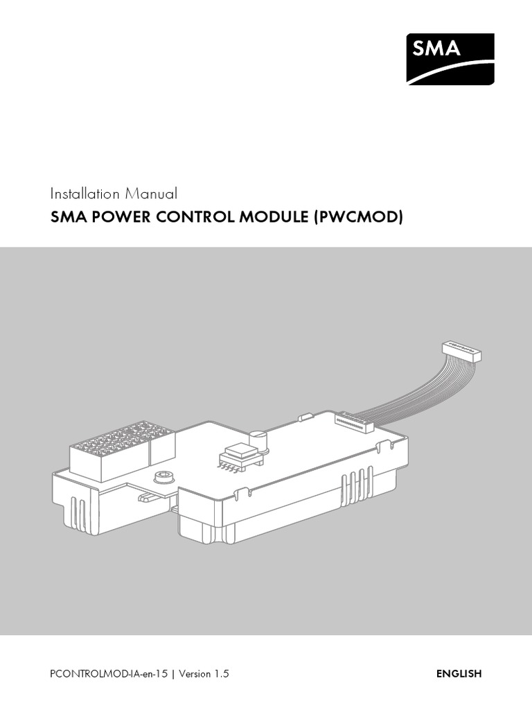 Sma Pwcmod 10 Installation Guide | PDF | Electrical Connector | Power ...