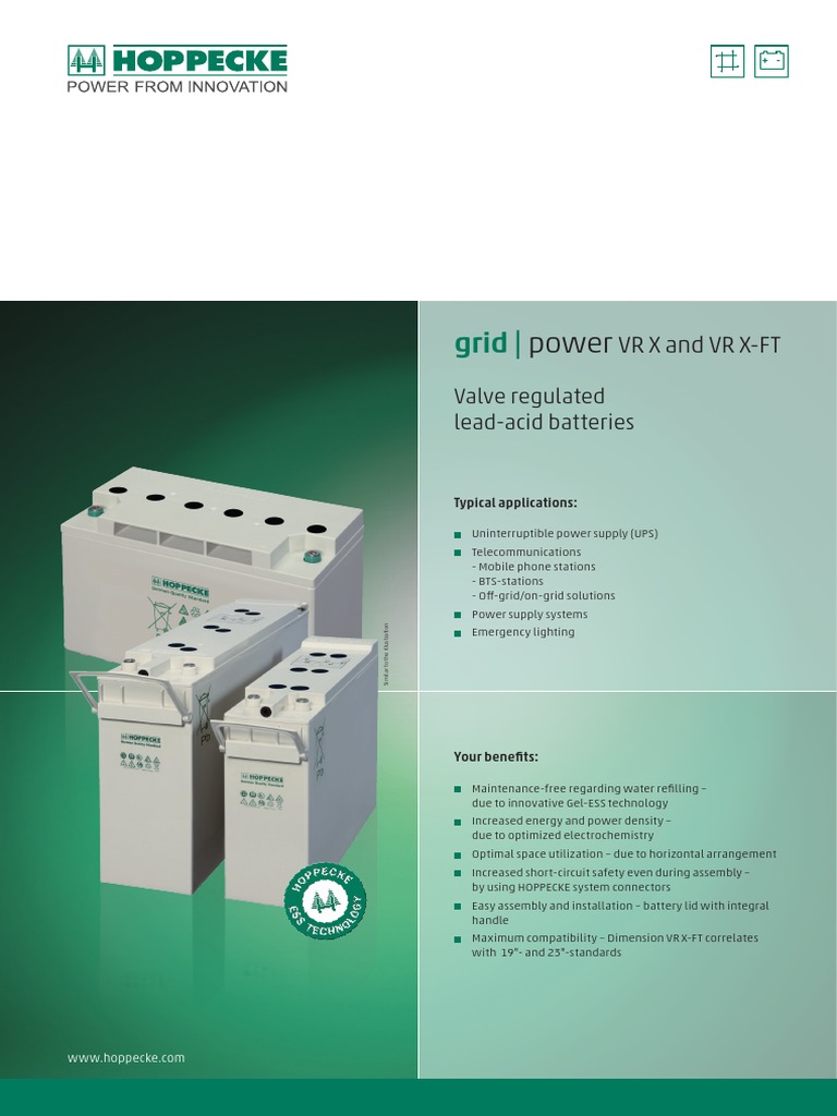 Grid Power VRX Brochure en | PDF | Manufactured Goods | Electric Power