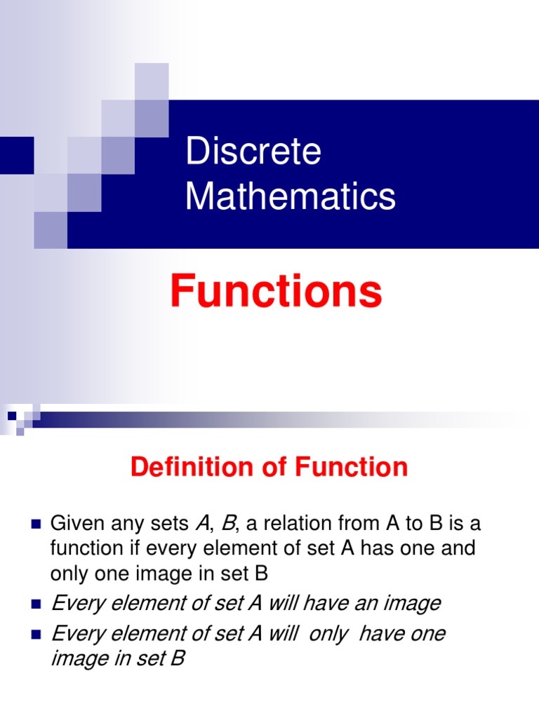 Types of Functions in Discrete Math | PDF | Function (Mathematics ...
