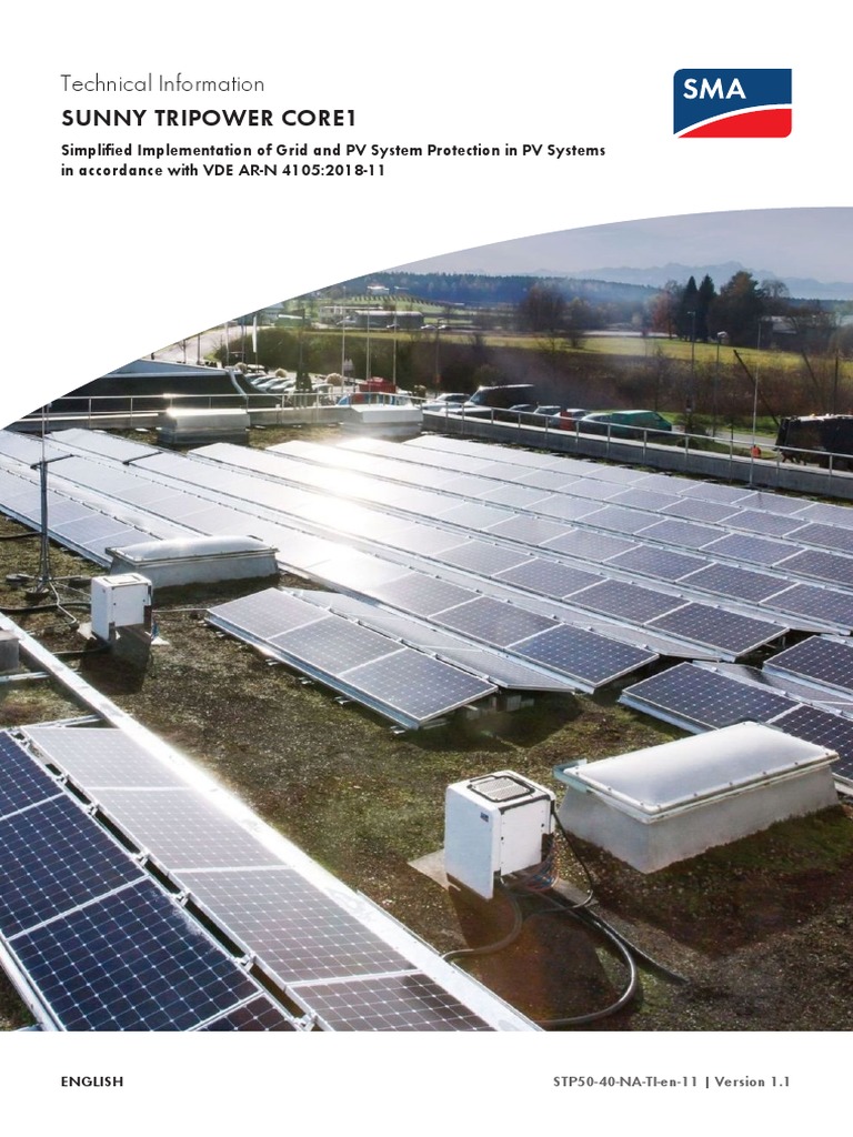 Sunny Tripower Core1: Technical Information | PDF | Photovoltaic System ...