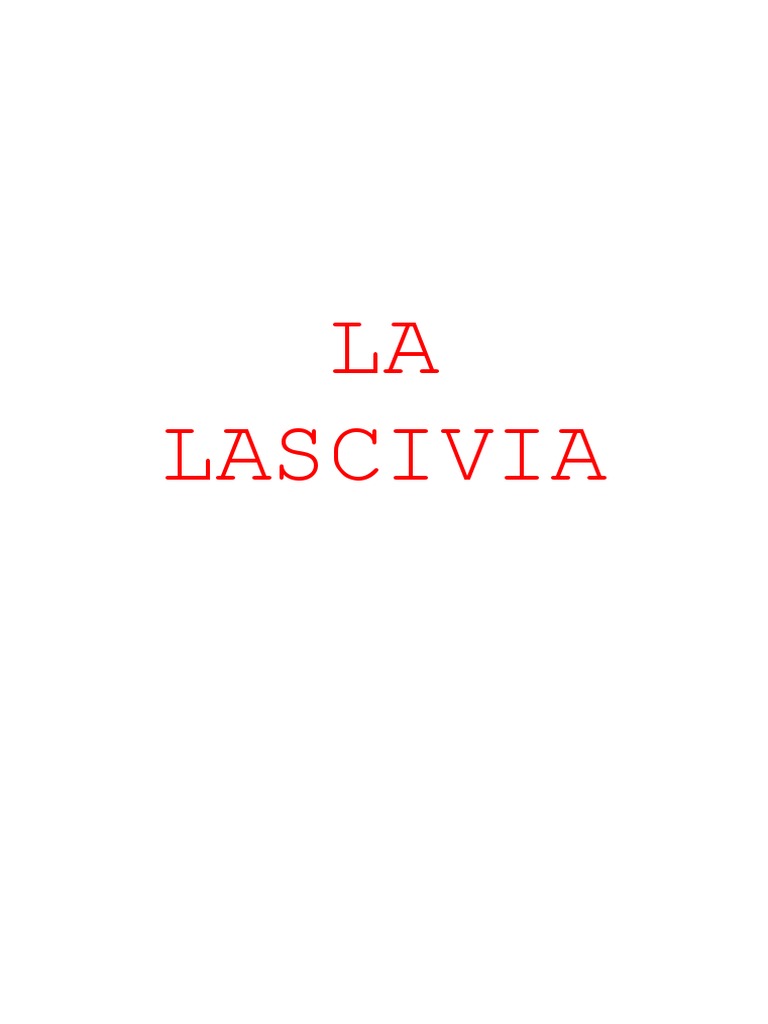 LASCIVIA | PDF | Lujuria | Pecado