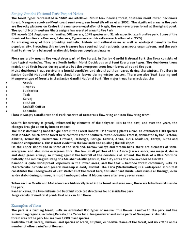 SGNP Project | PDF | Plants | Wellness