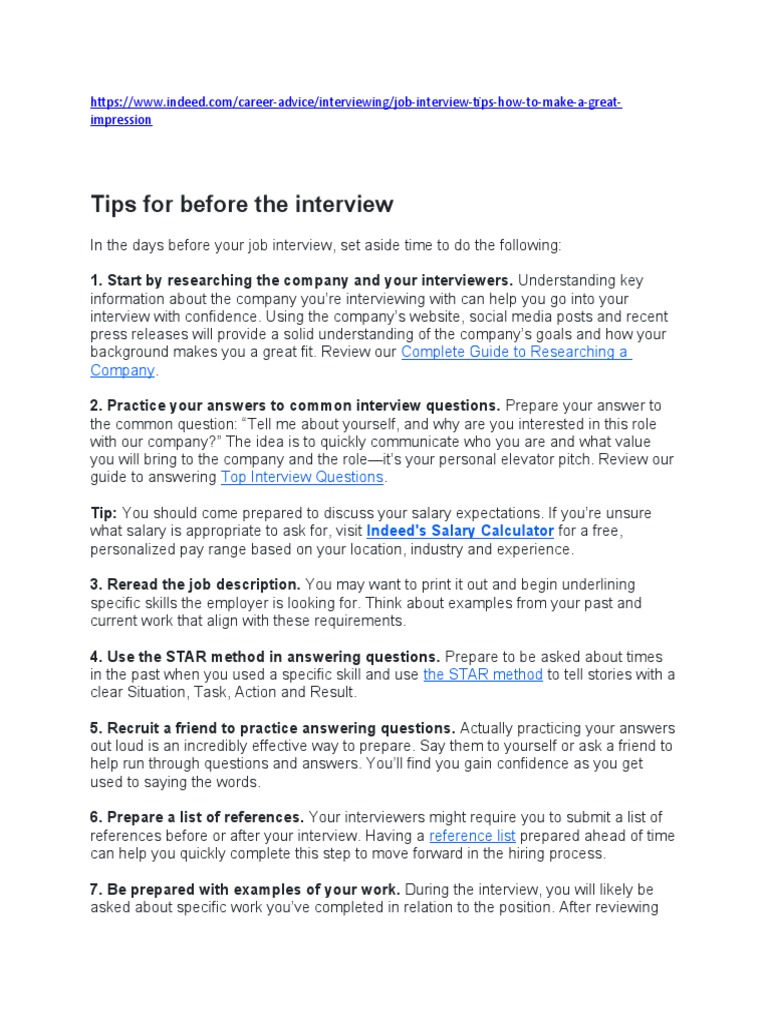 Tips For Before The Interview: Complete Guide To Researching A Company ...