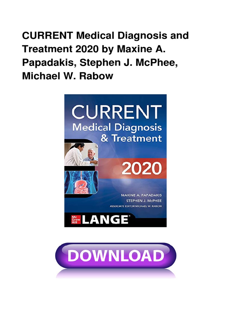 Current Medical Diagnosis And Treatment 2020 By Maxine A. Papadakis ...