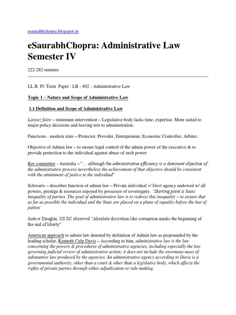 Admin Law | PDF | Rule Of Law | Administrative Law