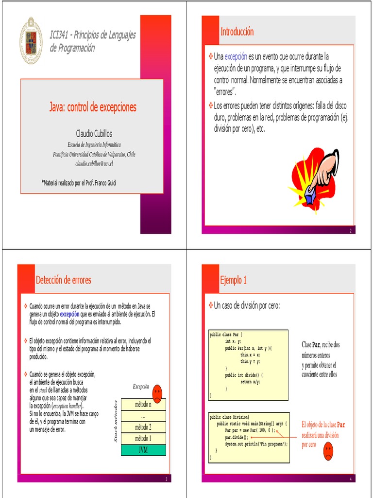 Control de Excepciones en Java | PDF | Celsius | máquina virtual de Java