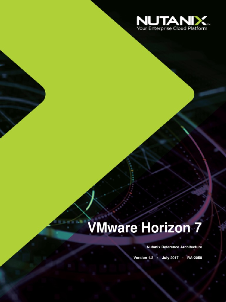 Reference Architecture - VMware Horizon 7 On Nutanix AHV | PDF | Cloud ...