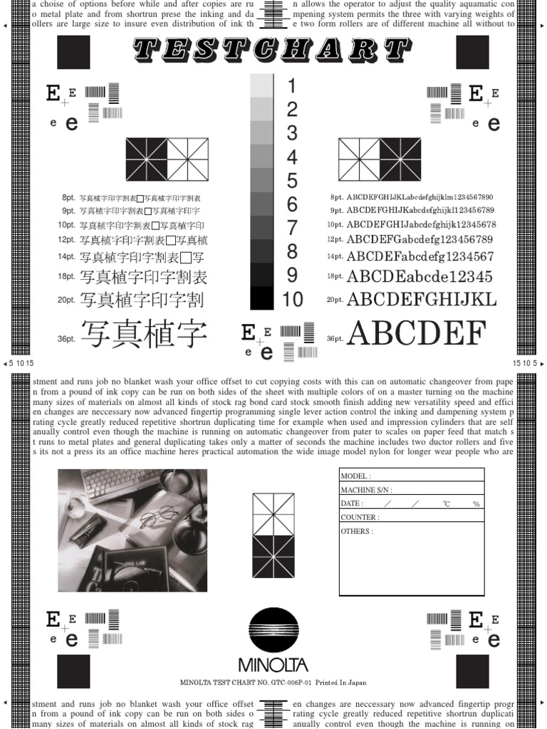 Test Chart Carta PDF | PDF | Written Communication | Communication Design