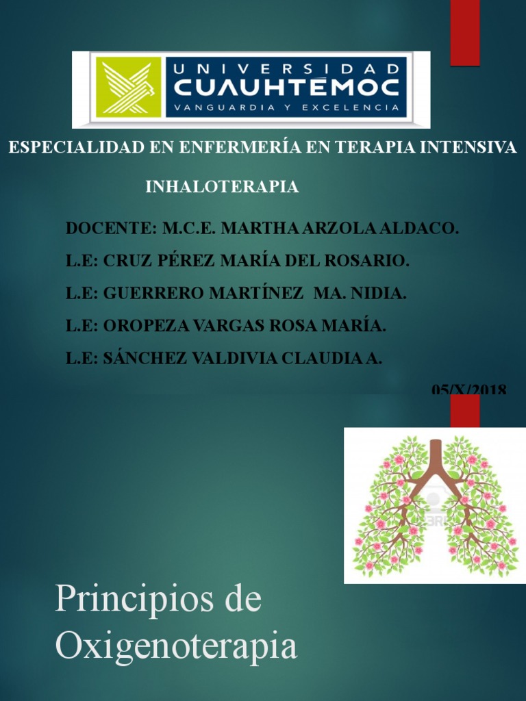 2 Principios de Oxigenoterapia | PDF | Reanimación cardiopulmonar ...