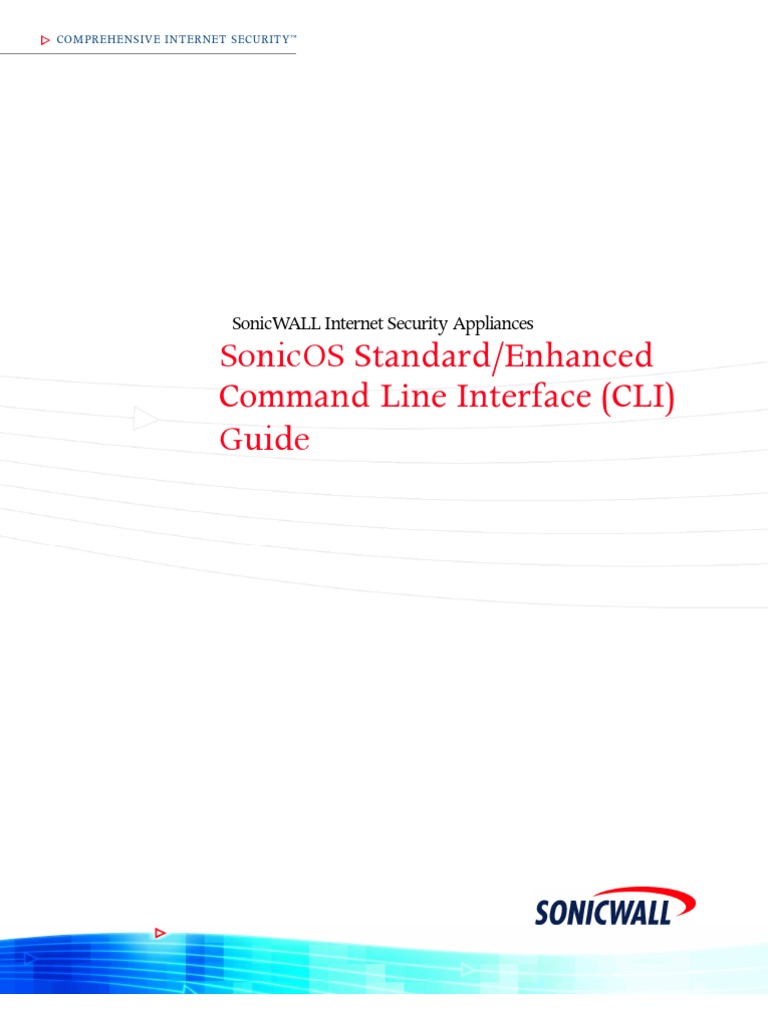 Sonicwall Cli Guide Pdf Computer Terminal Command Line Interface