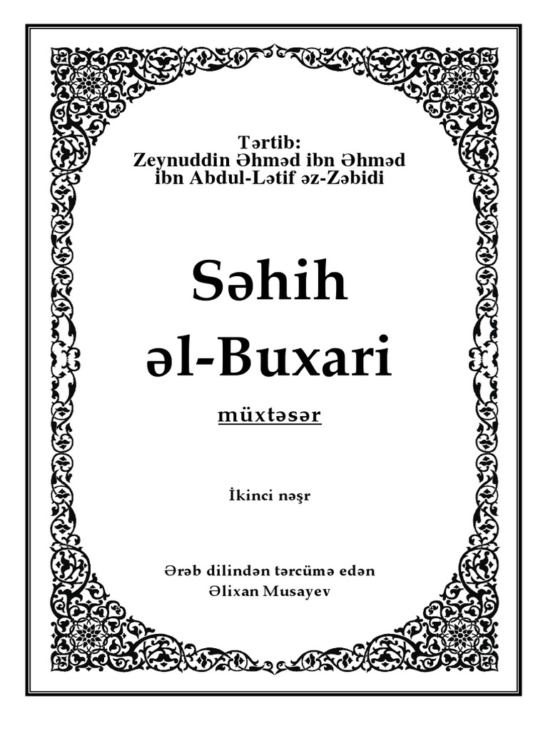 Sahih Buxari Muxteser PDF | PDF
