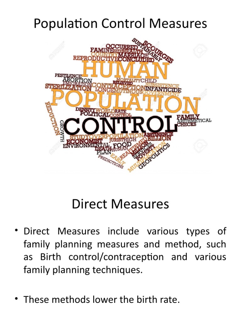 Population Control Measures | PDF | Family Planning | Birth Rate
