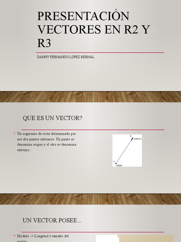 Vectores en R2 y R3: Conceptos y Operaciones | PDF