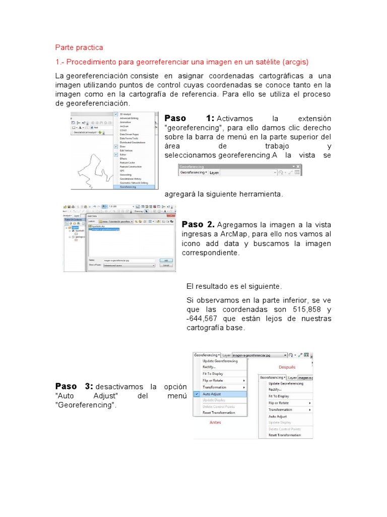 Parte Practica | PDF | Sistema coordinado | Microsoft Excel