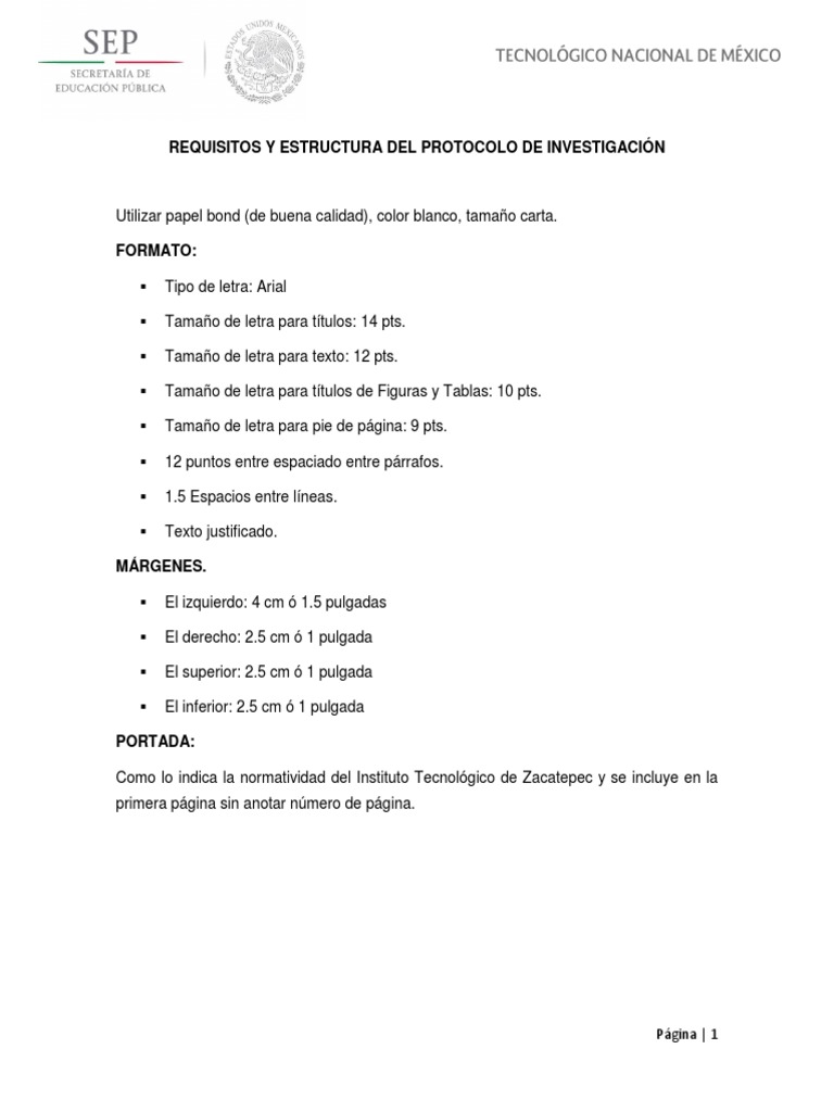 Formato Protocolo de Investigacion PDF | PDF | Teoría | Publicación