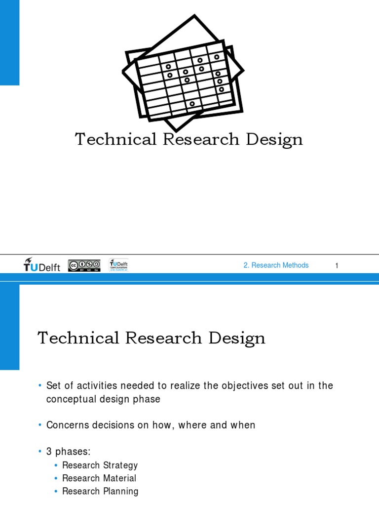 AE4010 - Lecture - 2c TECHNICAL RESEARCH DESIGN | PDF | Research Design ...