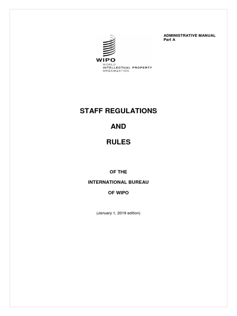 Staff Rules Part A PDF | PDF | Working Time | Employment