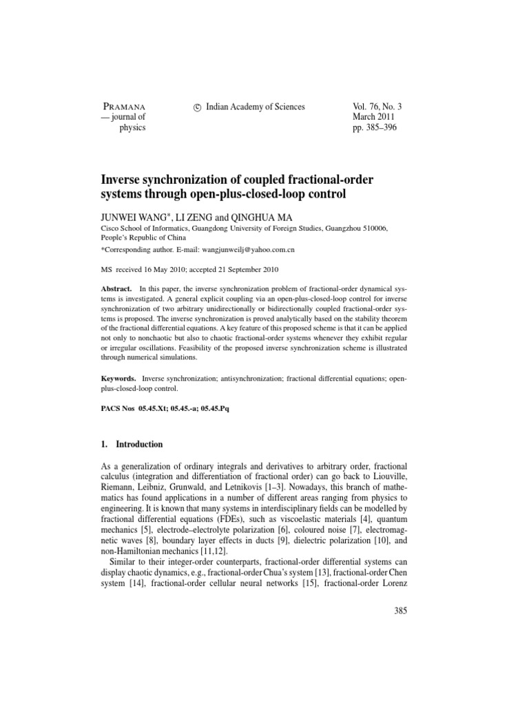 Inverse Synchronization Of Coupled Fractional Order Systems Through