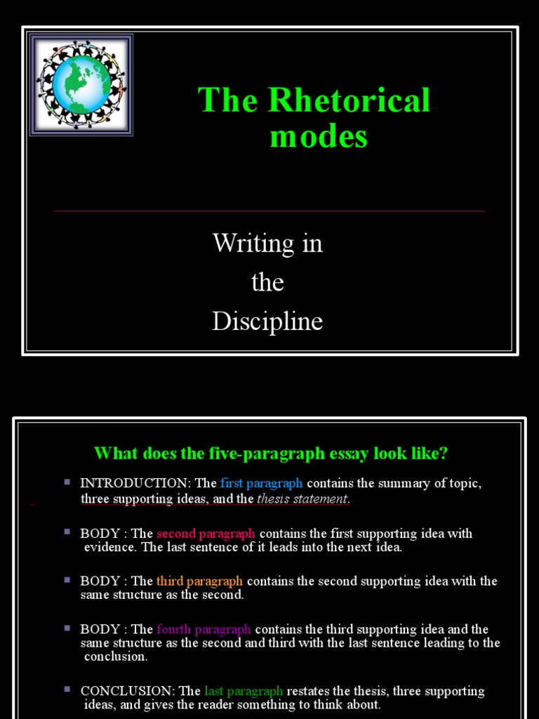 The Rhetorical Modes: Writing in The Discipline | PDF | Epistemology ...