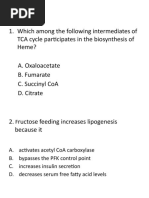 MCQ On Carbohydrates | PDF | Carbohydrates | Polysaccharide