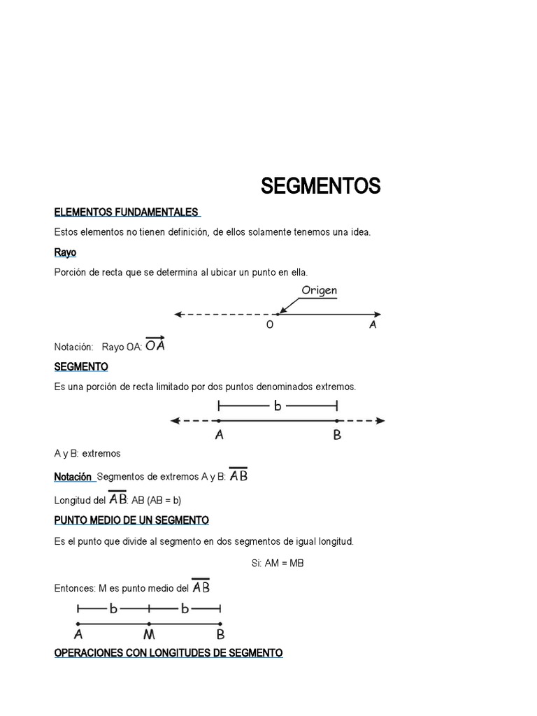 SEGMENTOS | PDF | Geometría | Espacio